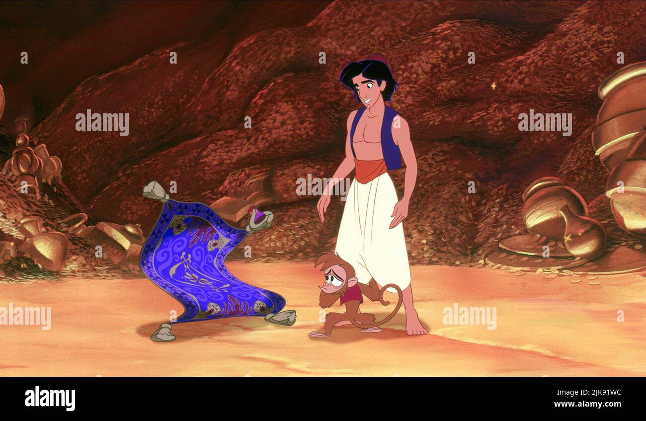 Aladdin & Abu Film Aladdin (USA 1992) Director: Ron Clements & John ...