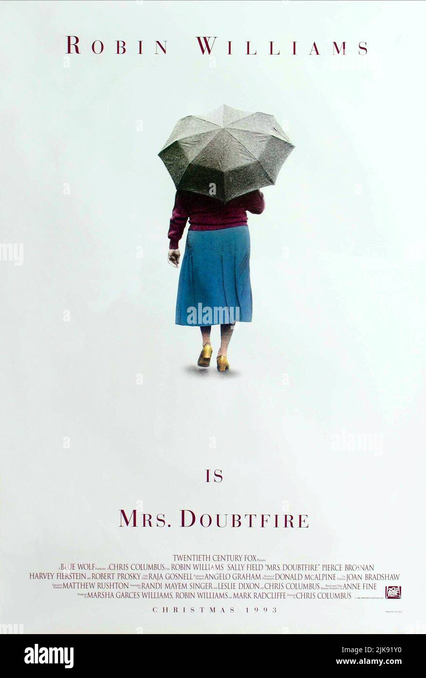 Robin Williams Film Mrs. Doubtfire (USA 1993) Characters: Daniel ...