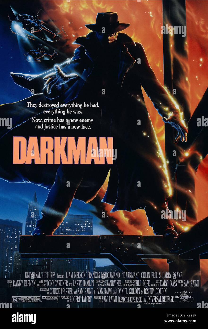 Movie Poster Film Darkman (1990) Director: Sam Raimi 24 August 1990 ...
