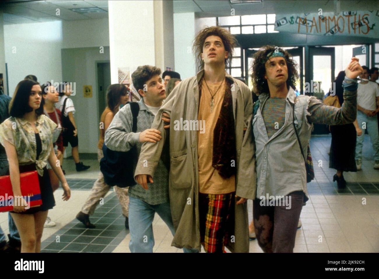 Sean Astin, Brendan Fraser & Pauly Shore Film Encino Man (USA 1992 ...