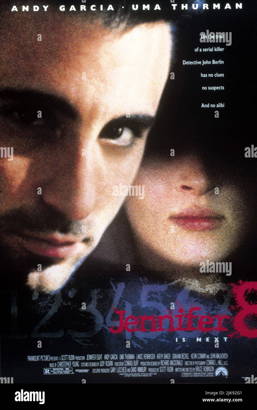 Andy Garcia Poster Film Jennifer Eight (1992) Characters: Sgt. John ...