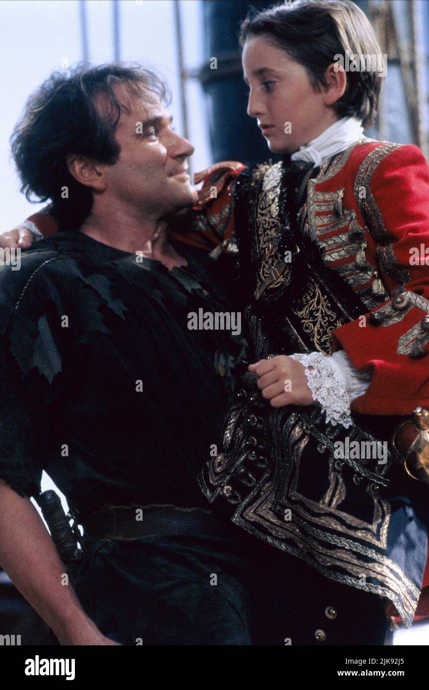 Robin Williams & Charlie Korsmo Film Hook (USA 1991) Characters: Peter ...
