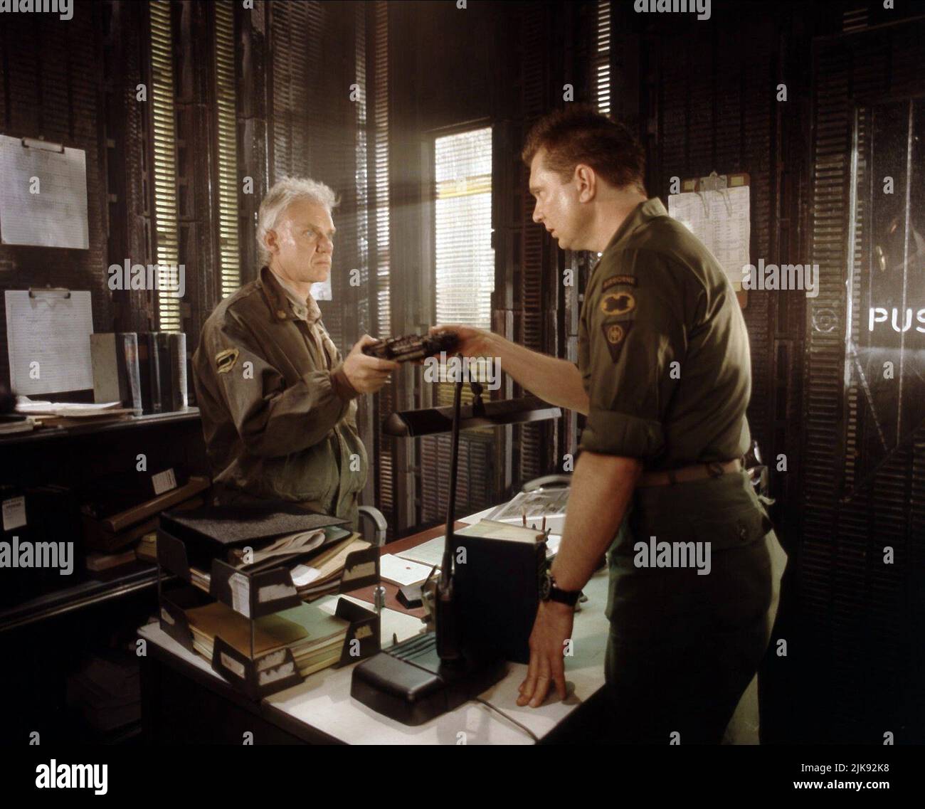 Malcolm Mcdowell & Leon Rippy Film: Moon 44 (GER 1990) Characters ...