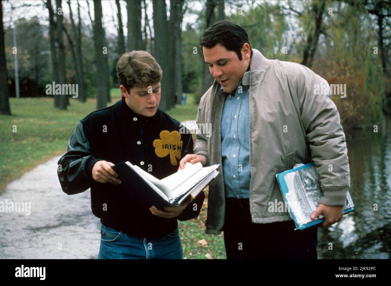 Sean Astin & Jon Favreau Film Rudy (USA 1993) Characters: Daniel E ...
