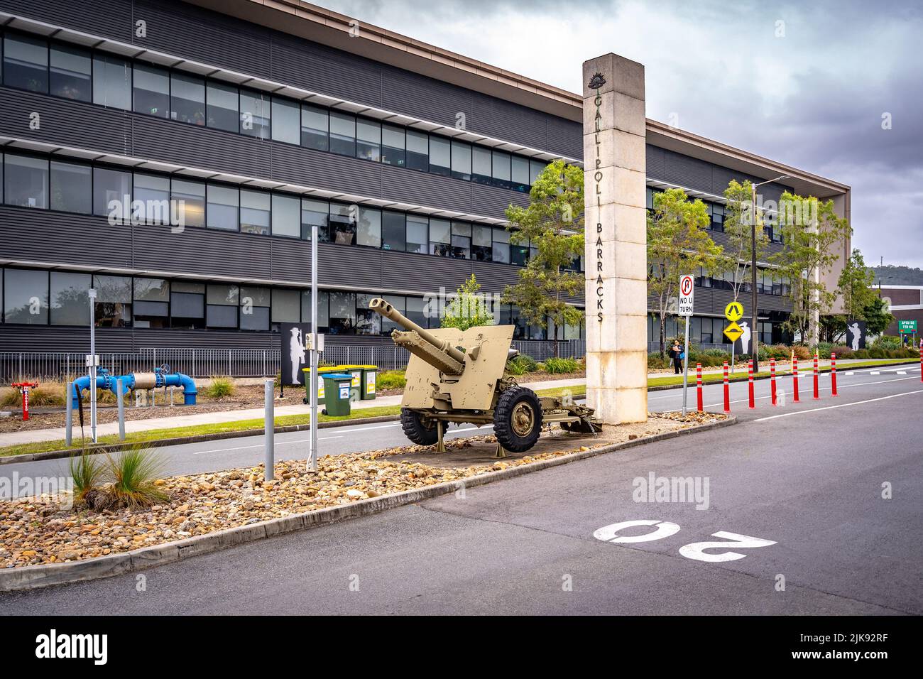 Brisbane, Australia - Military gun at the entrance to the Gallipoli ...