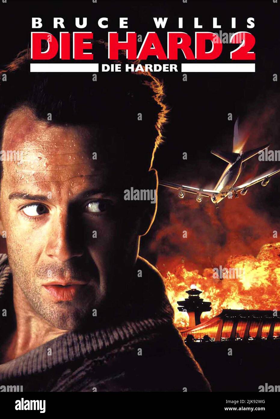 Bruce Willis Poster Film Die Hard 2; Die Hard 2: Die Harder (USA 1990) Characters: John McClane ...