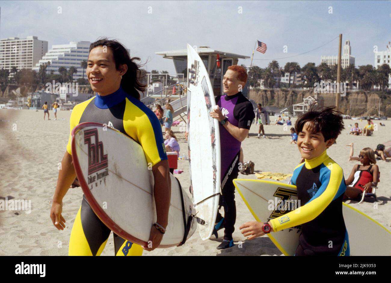 Rob Schneider, Ernie Reyes Jr. & Nicolas Cowan Film Surf Ninjas (1993 ...
