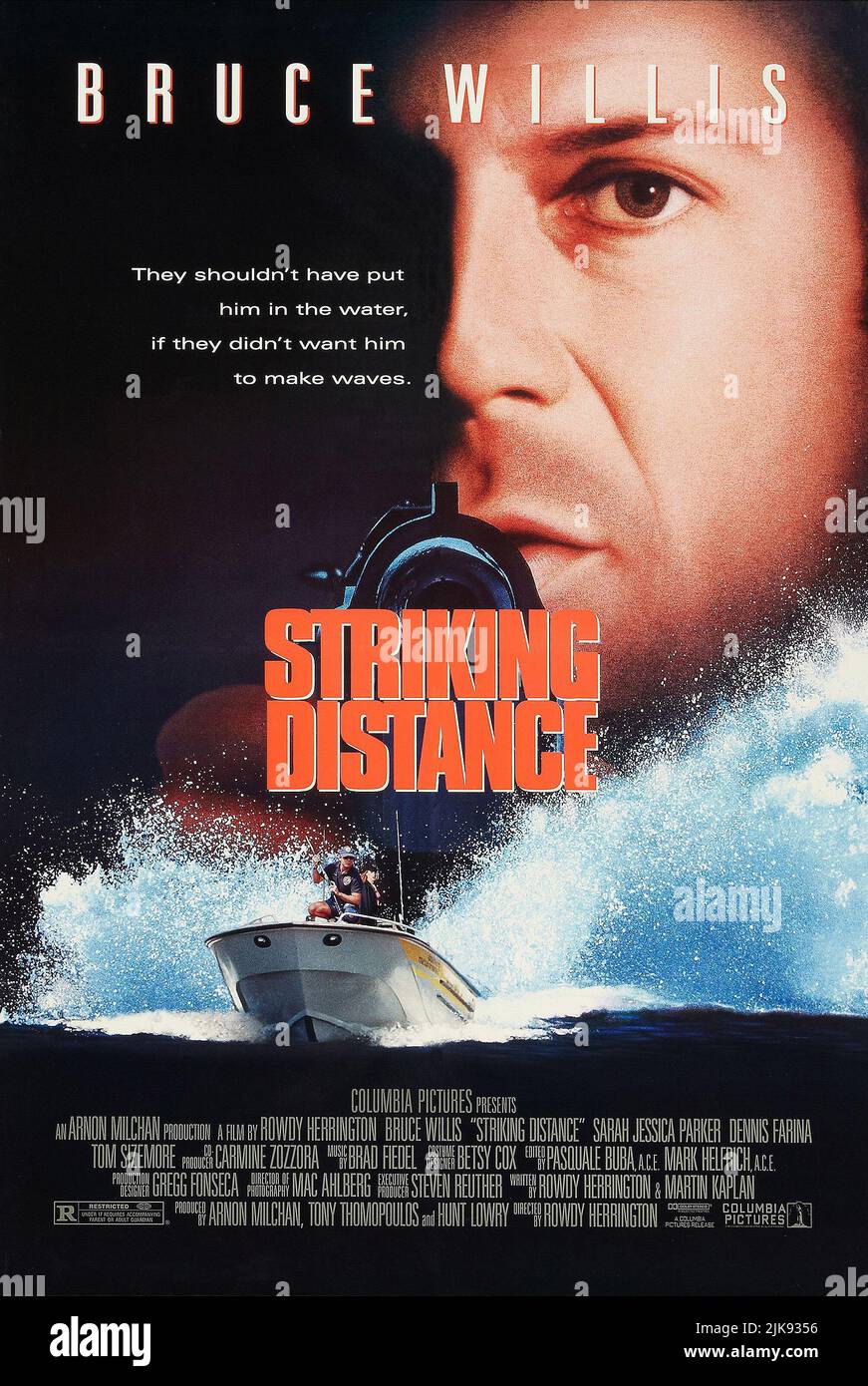 Bruce Willis Poster Film Striking Distance (USA 1993) Characters: Det ...