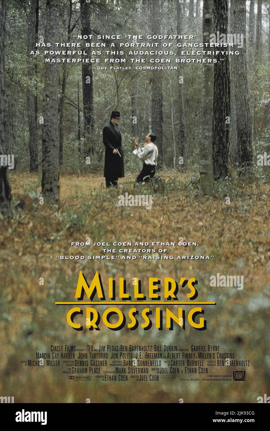 Gabriel Byrne & John Turturro Poster Film: Miller'S Crossing (USA 1990 ...