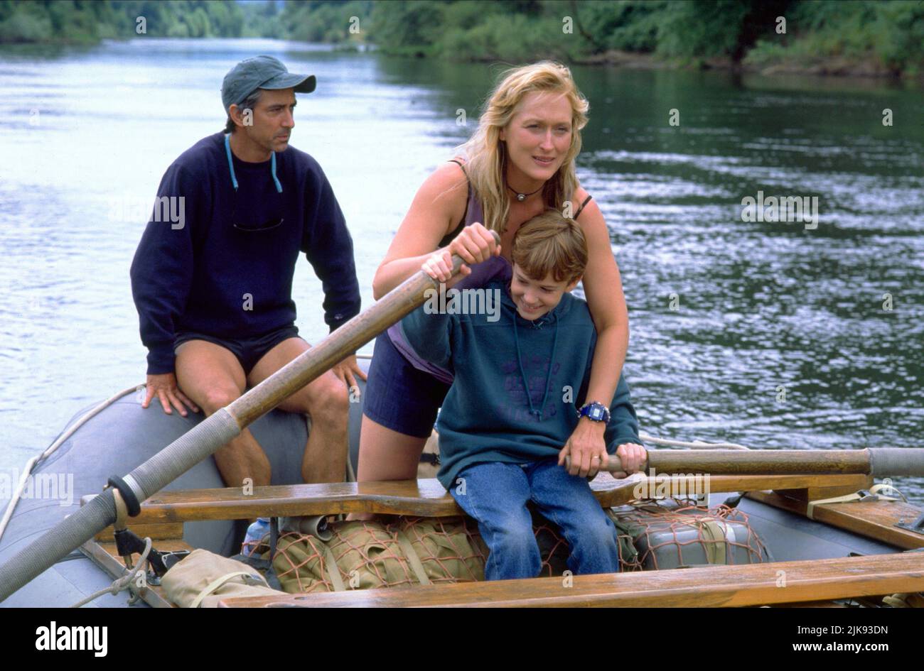 David Strathairn, Meryl Streep & Joseph Mazzello Film: The River Wild (USA 1994) Characters: Tom ...