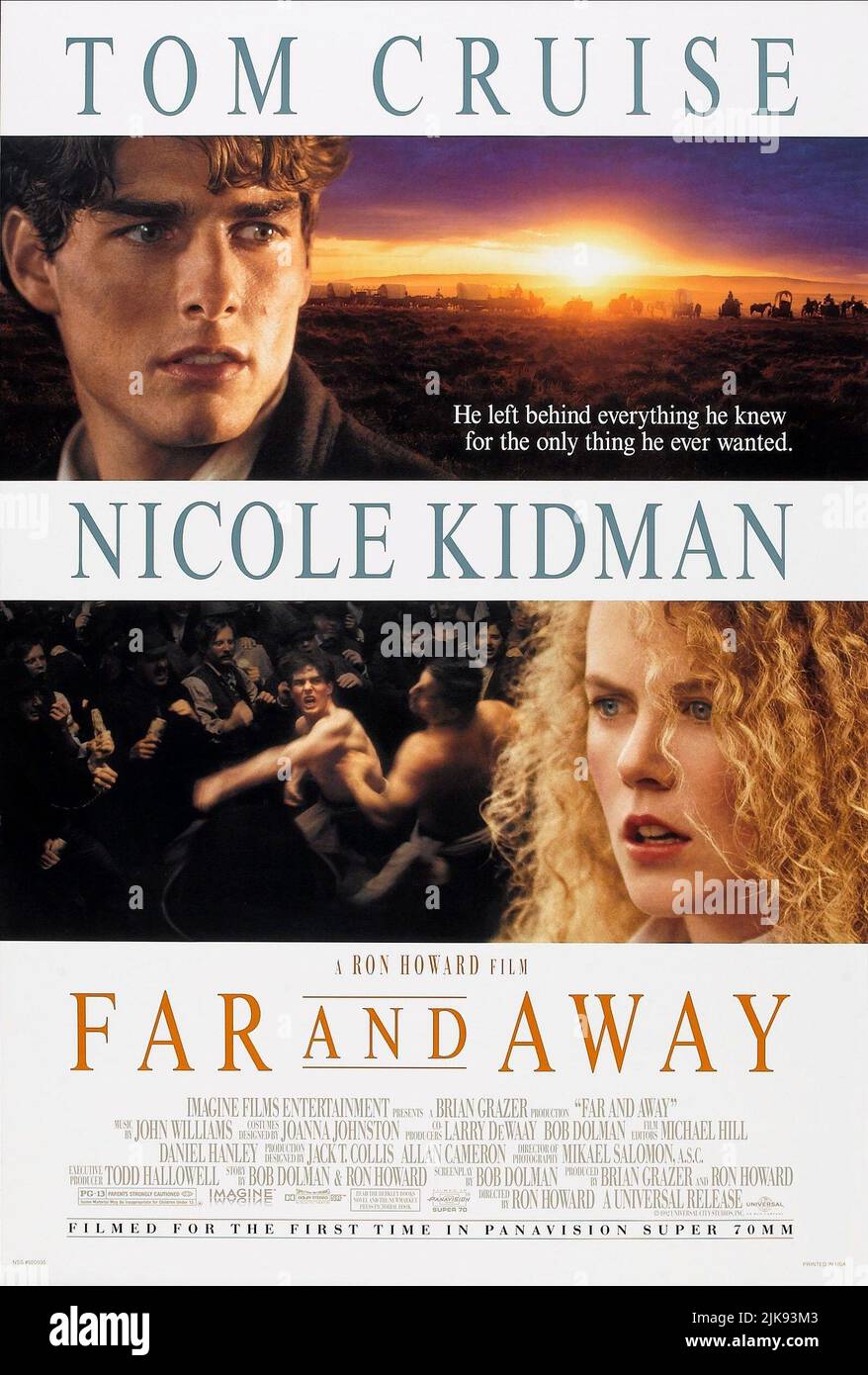 Tom Cruise & Nicole Kidman Movie Poster Film Far And Away (USA 1992 ...