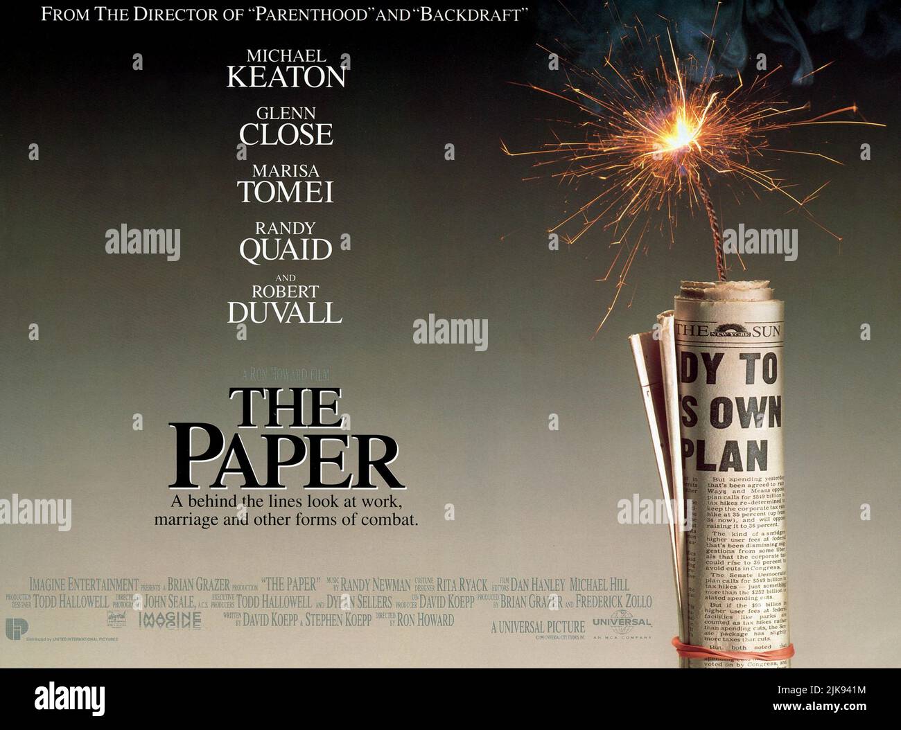 Film Poster Film The Paper (1994) Director: Ron Howard 18 March 1994 ...