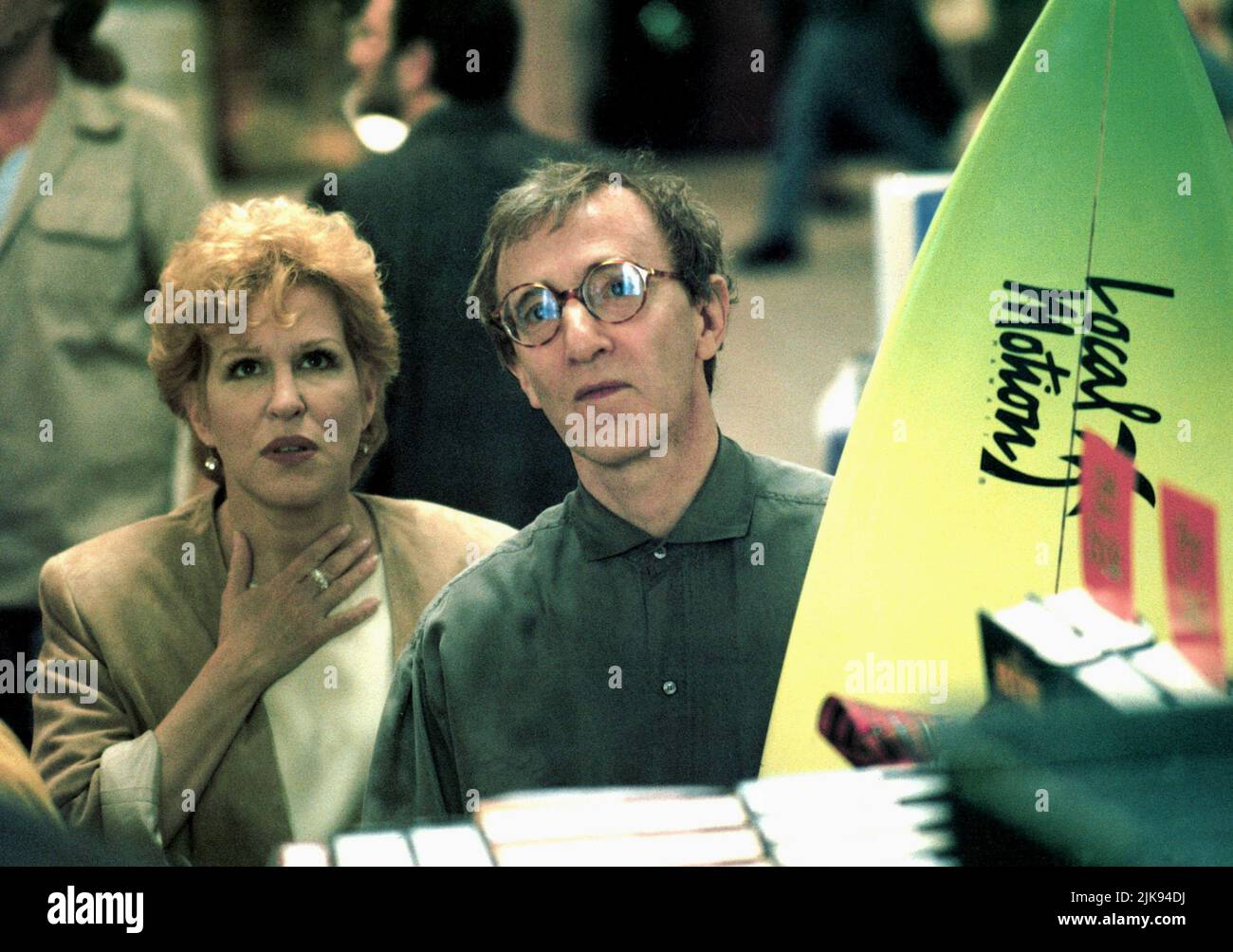 Bette Midler & Woody Allen Film Scenes From A Mall (1991) Characters ...