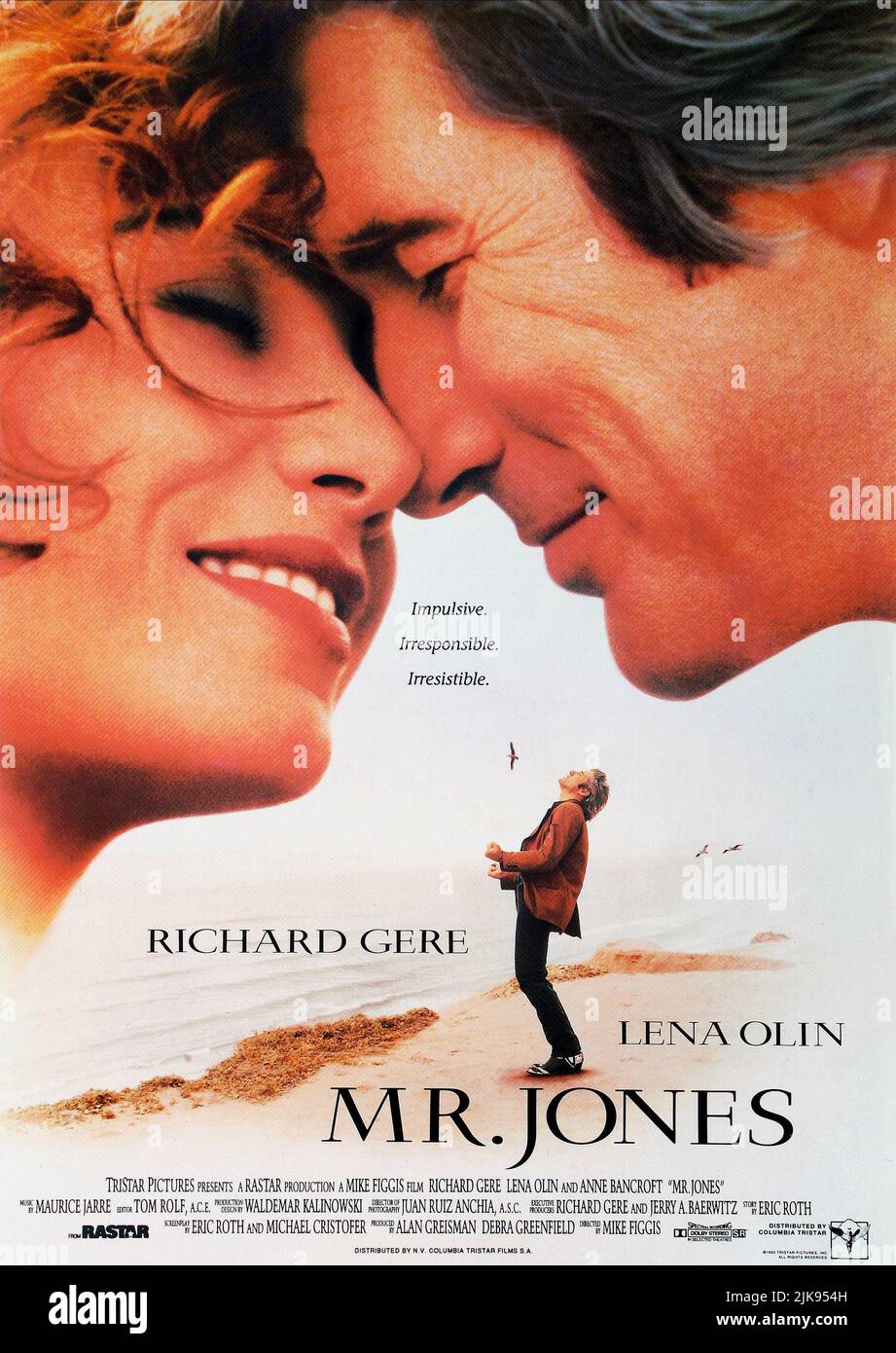 Lena Olin & Richard Gere Poster Film Mr. Jones (USA 1993) Characters ...