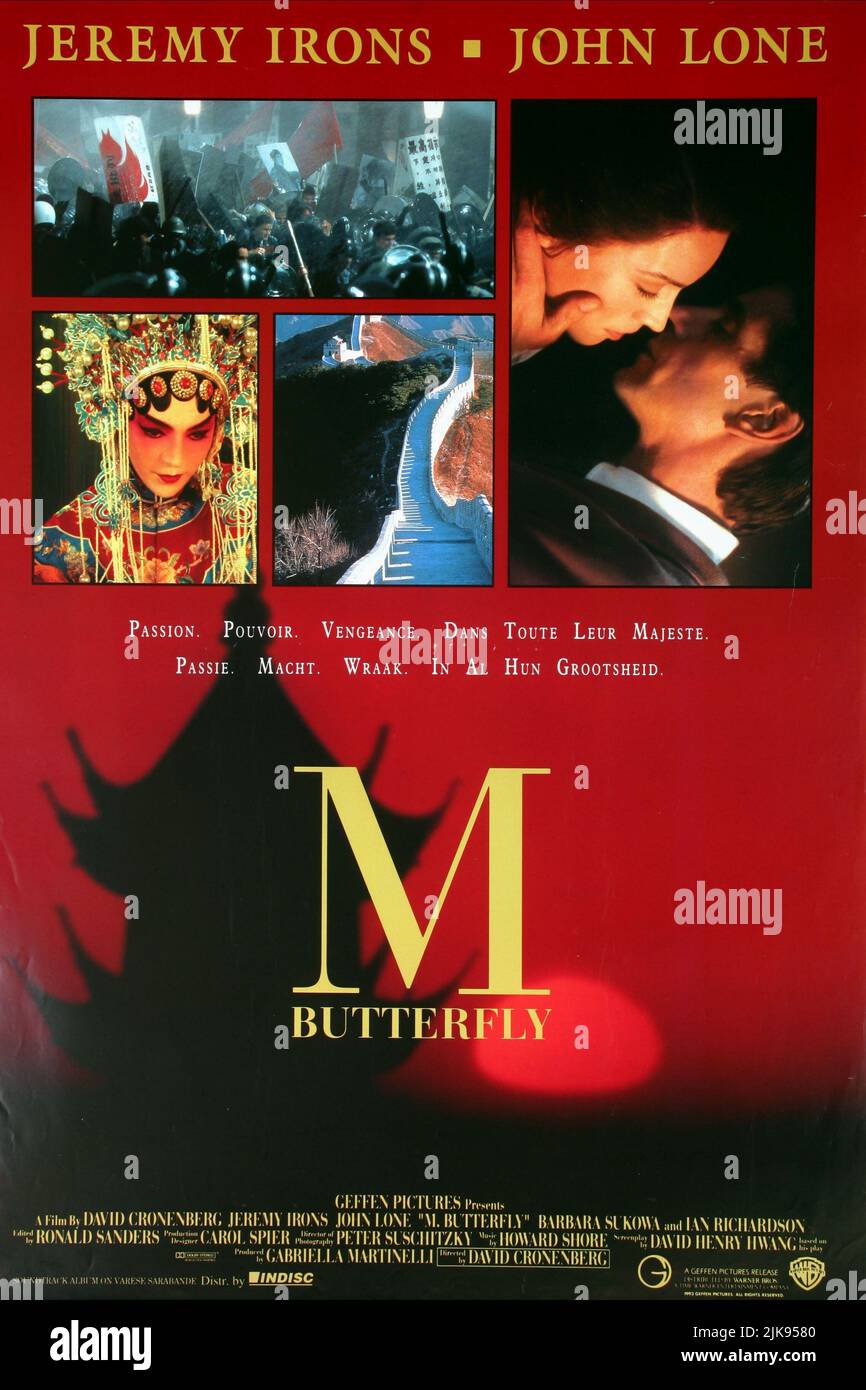 Film Poster Film M. Butterfly (USA 1993) Director: David Cronenberg 09 ...