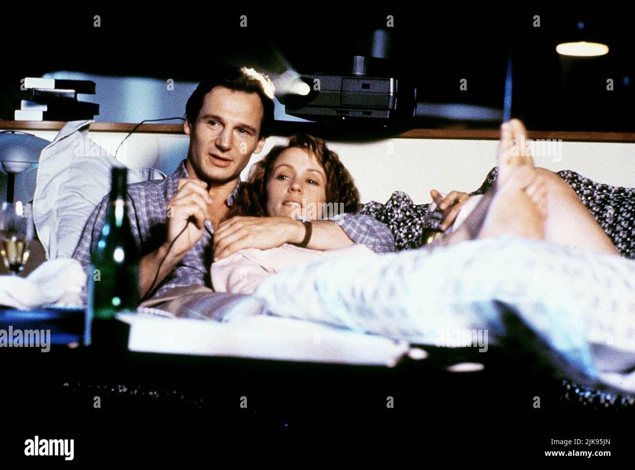 Liam Neeson & Frances Mcdormand Film: Darkman (1990) Characters: Peyton ...