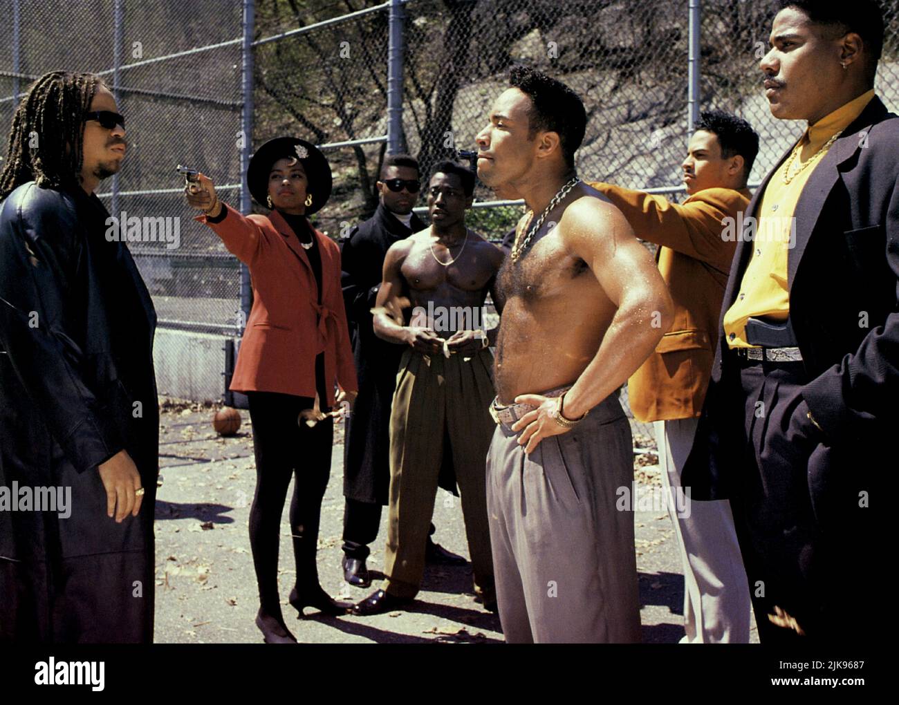 Ice-T, Michael Michele, Wesley Snipes & Bill Nunn Film: New Jack City ...