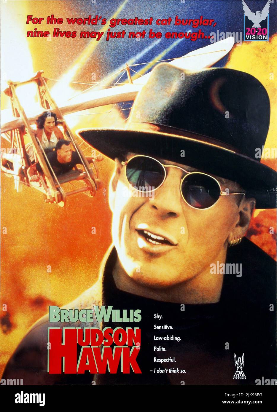 Andie Macdowell & Bruce Willis Poster Film: Hudson Hawk (USA 1991 ...