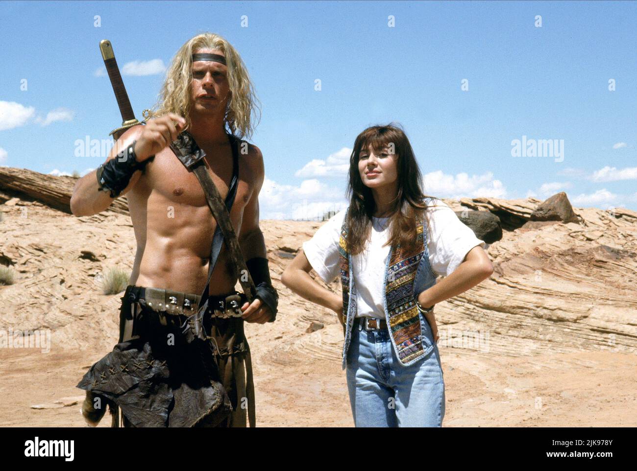 Marc Singer & Kari Wuhrer Film Beastmaster 2: Through The Portal Of ...