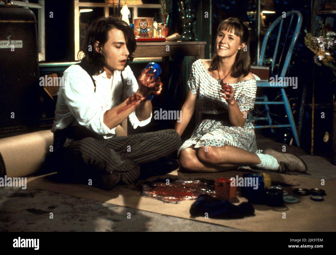 Johnny Depp & Mary Stuart Masterson Film Benny & Joon (1993) Characters: Sam, Juniper 'Joon ...