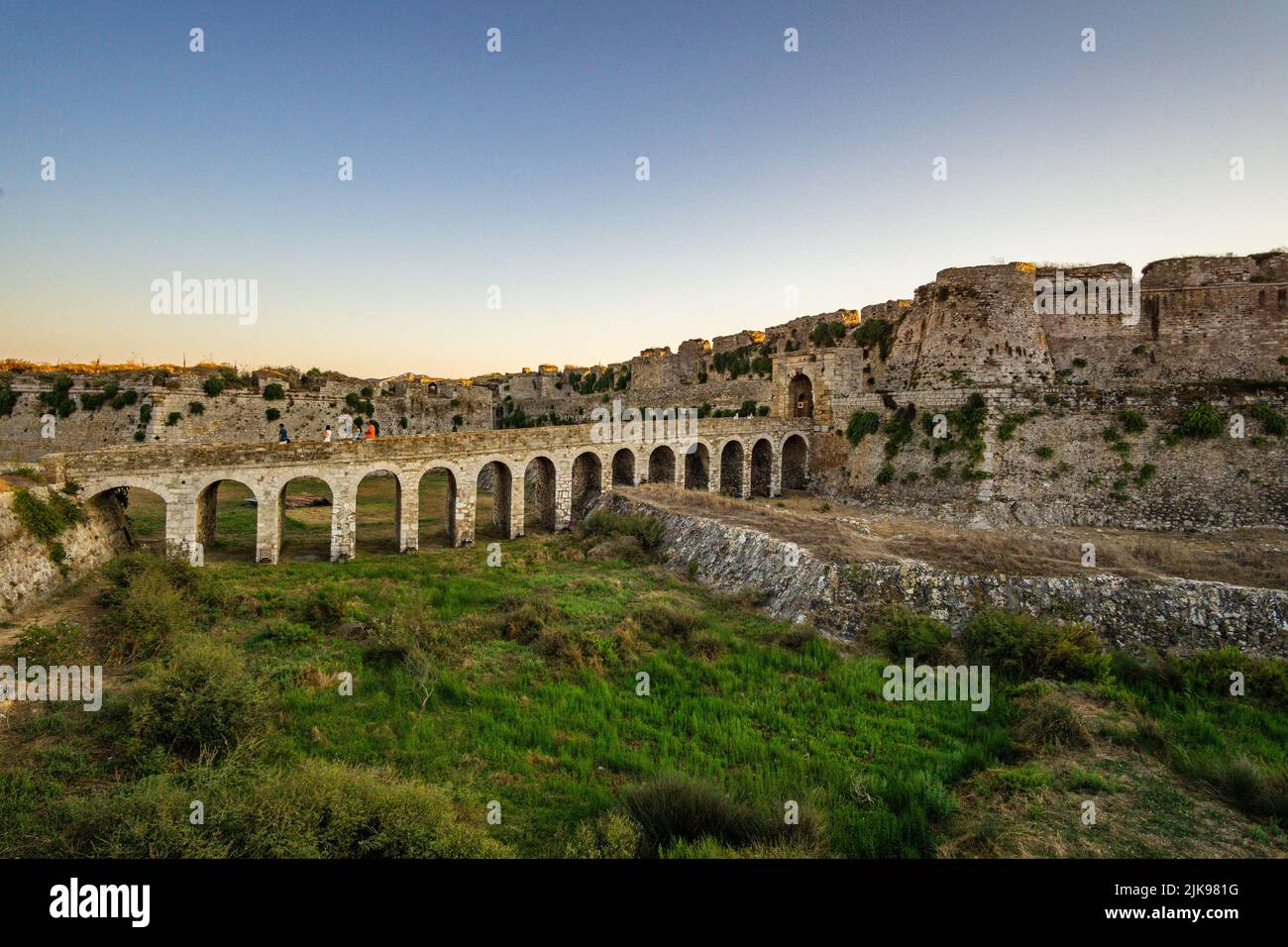 Inside the Archaeological site of Methoni Castle. Built by the ...
