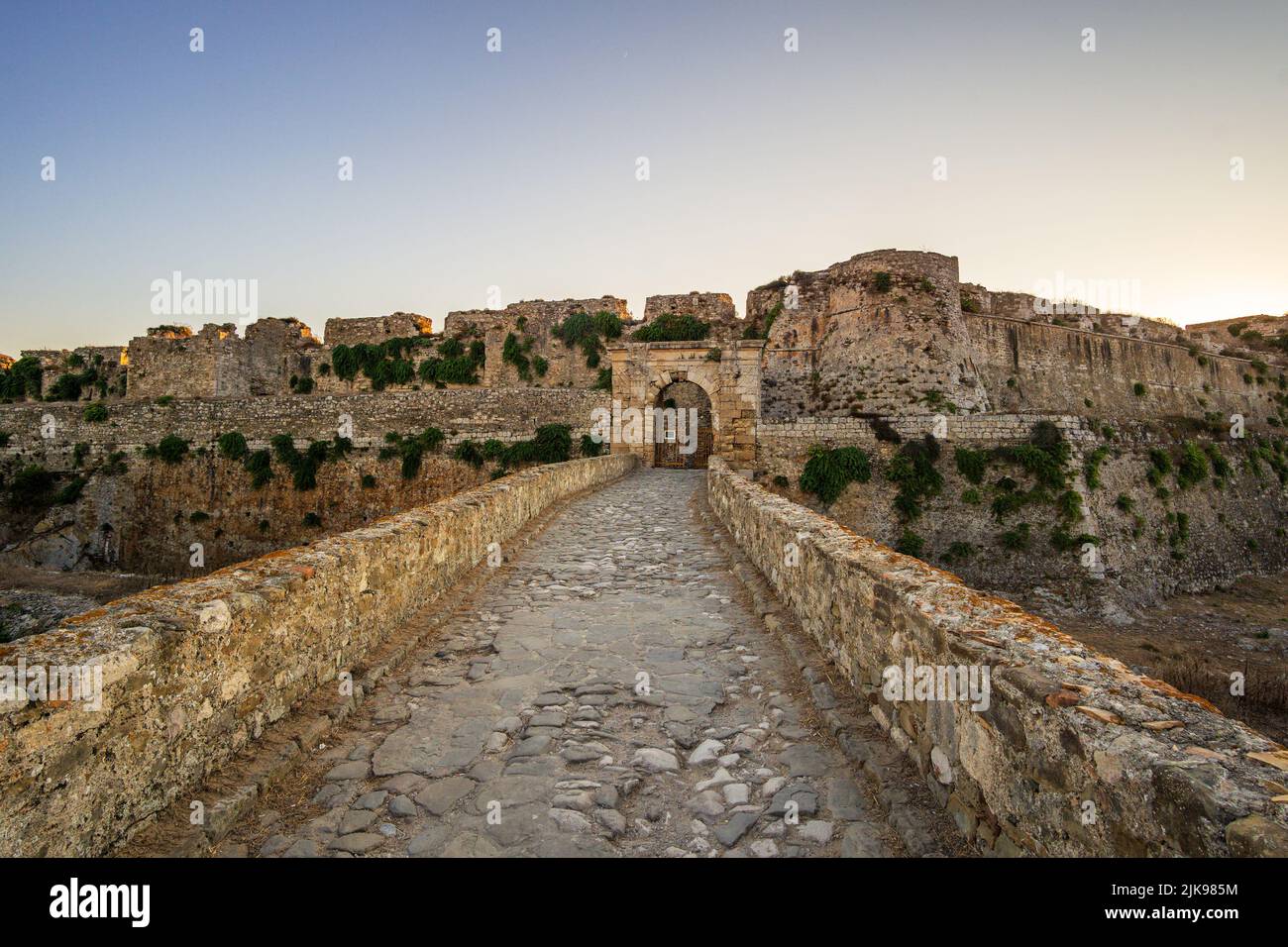 Inside the Archaeological site of Methoni Castle. Built by the ...