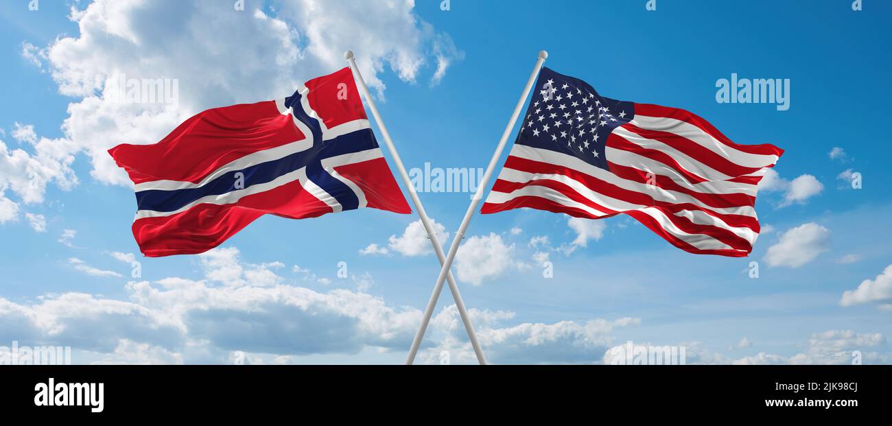Norwegian American Flag