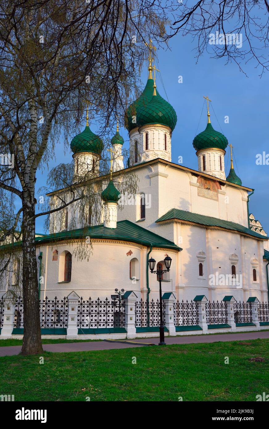 Ilyinsky Square near the temple. The Church of Elijah the Prophet of ...