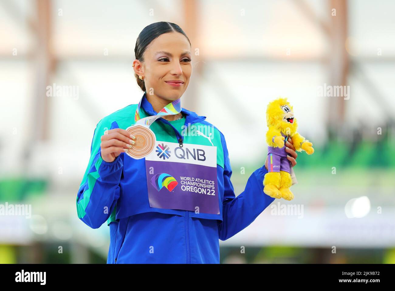 Hayward Field, Eugene, Oregon, USA. 24th July, 2022. Leticia Oro Melo ...