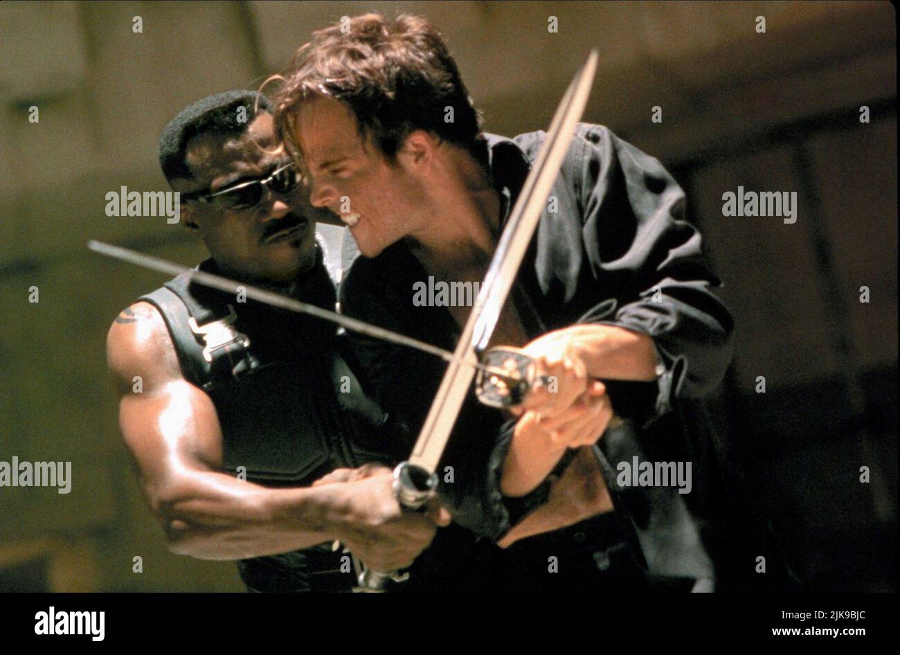 Wesley Snipes & Stephen Dorff Film Blade (USA 1998) Characters: Blade & Deacon Frost Director ...
