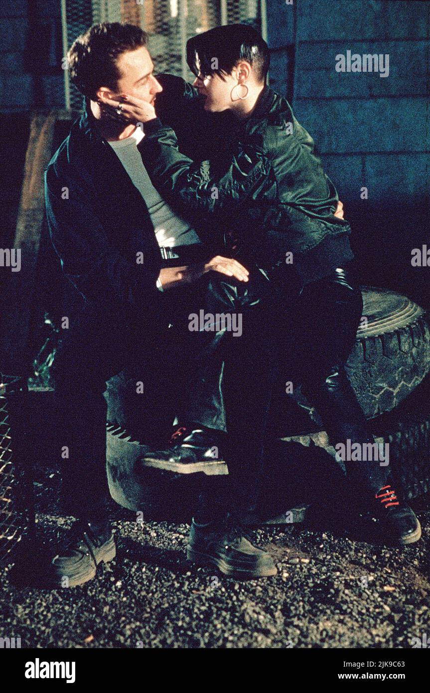 Edward Norton & Fairuza Balk Film American History X (1998) Characters ...