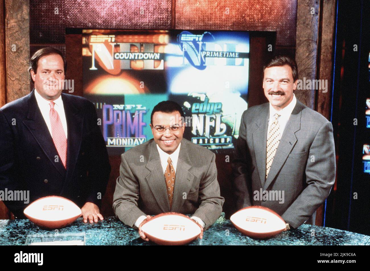 Chris Berman, Mike Tirico & Mark Malone Television: Espn Tv Presenters ...