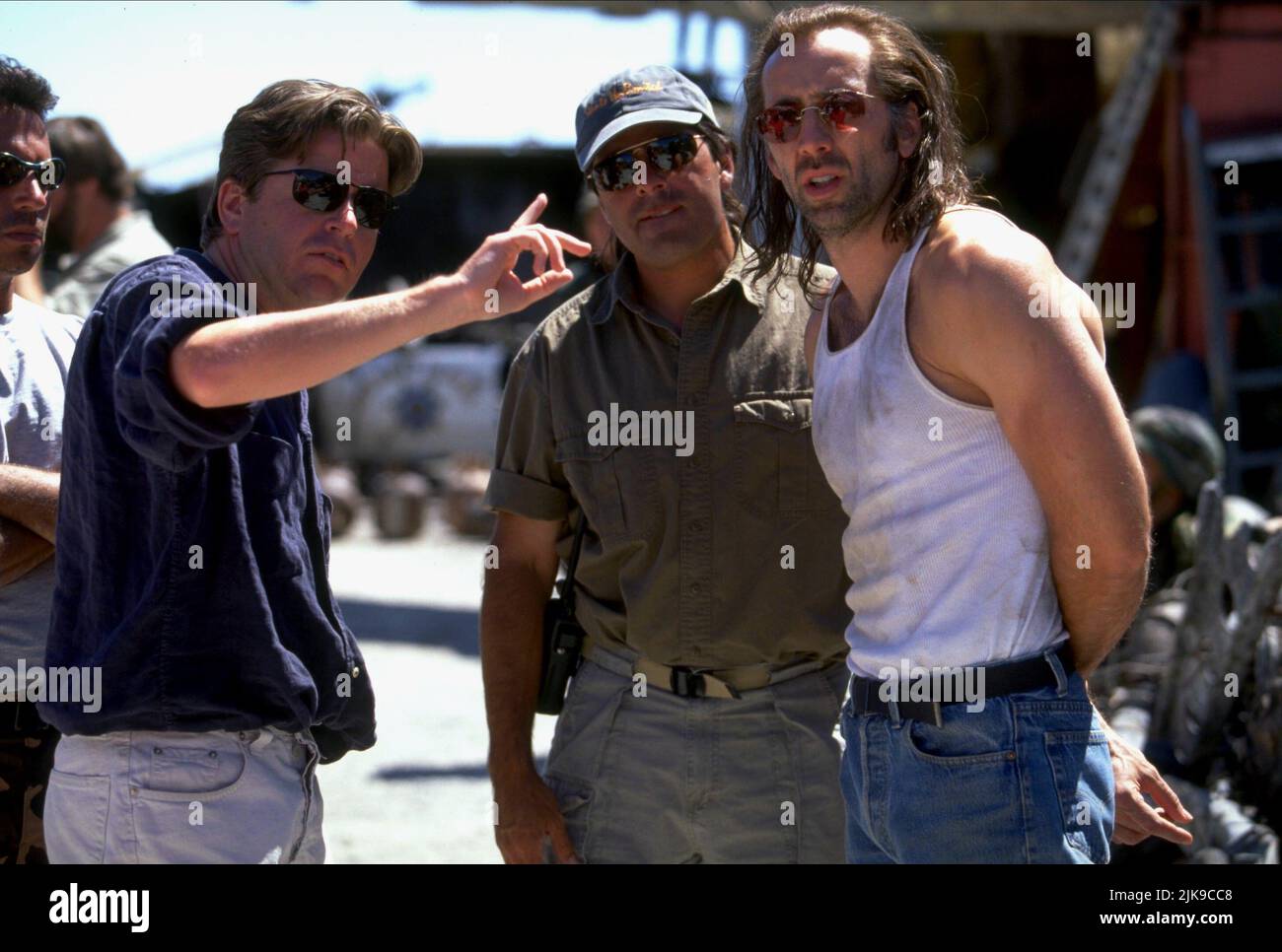 Simon West & Nicolas Cage Film Con Air (USA 1997) Characters: Director ...