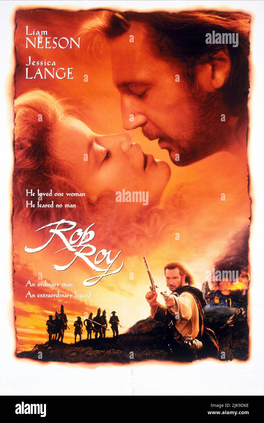 Jessica Lange & Liam Neeson Poster Film: Rob Roy (USA/UK 1995 ...