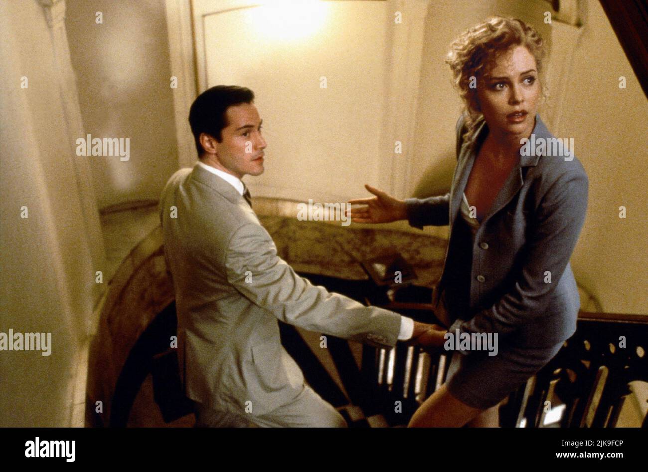 Keanu Reeves & Charlize Theron Film: The Devil'S Advocate (USA/DE 1997 ...