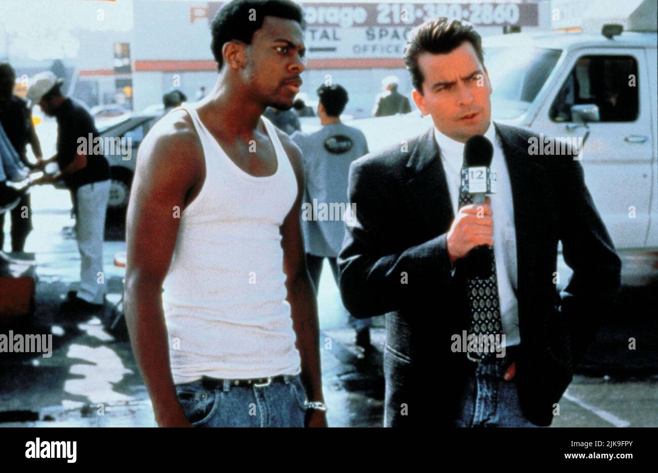 Chris Tucker & Charlie Sheen Film Money Talks (1997) Characters ...