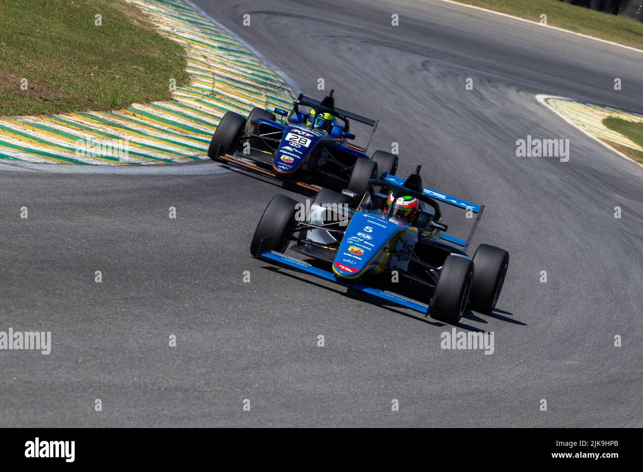 Sao Paulo, Sao Paulo, Brasil. 31st July, 2022. Drivers in action during ...