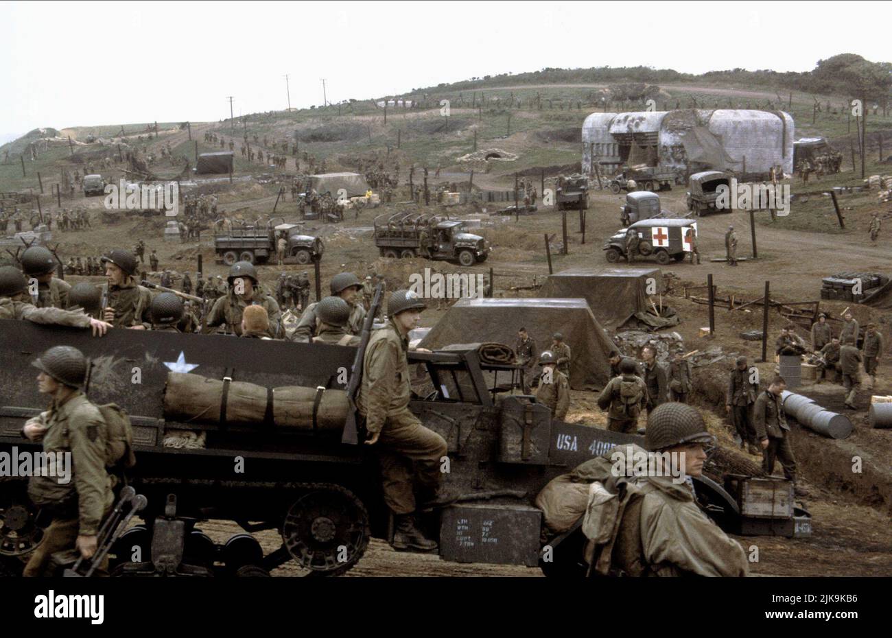 Army Camp Scene Film Saving Private Ryan (USA 1998) Director: Steven ...