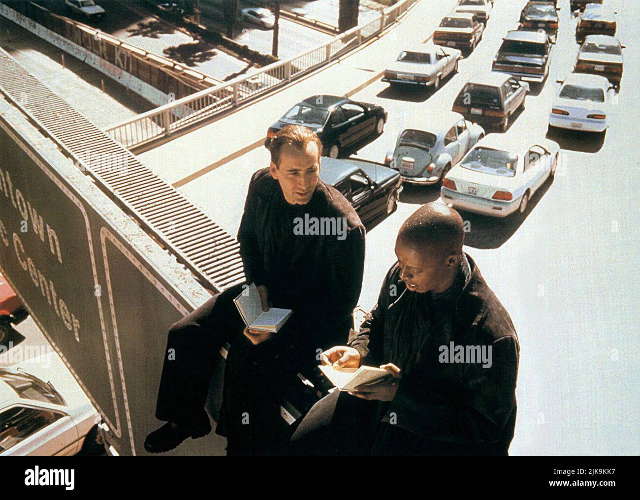 Nicolas Cage & Andre Braugher Film City Of Angels (USA/DE 1998 ...