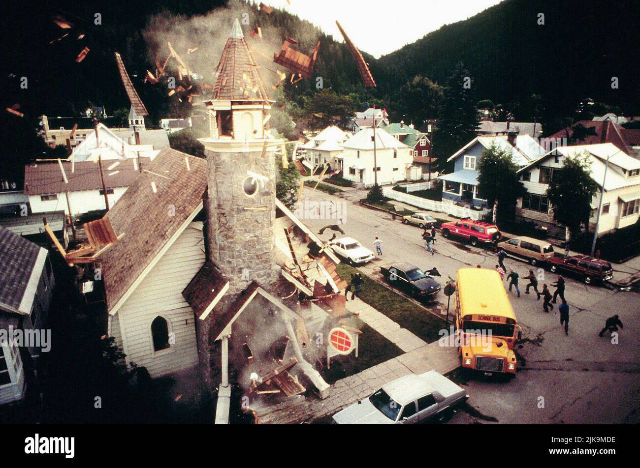 Building Explodes Film Dante'S Peak (USA 1997) Director: Roger ...