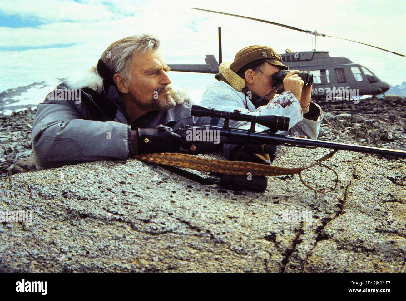 Charlton Heston Film Alaska (1996) Characters: Colin Perry the Poacher ...