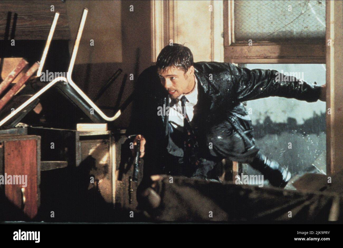 Brad Pitt Film Se7en; Seven (USA 1995) Characters: Detective David ...