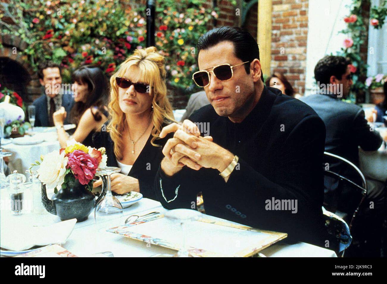 Rene Russo & John Travolta Film Get Shorty (1995) Characters: Karen Flores & Chili Palmer ...