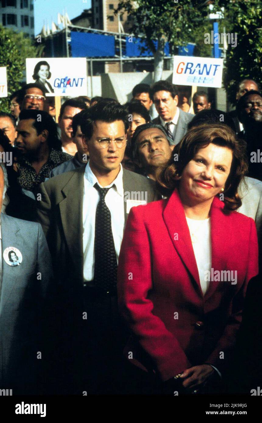 Johnny Depp & Marsha Mason Film Nick Of Time (1995) Characters: Gene ...