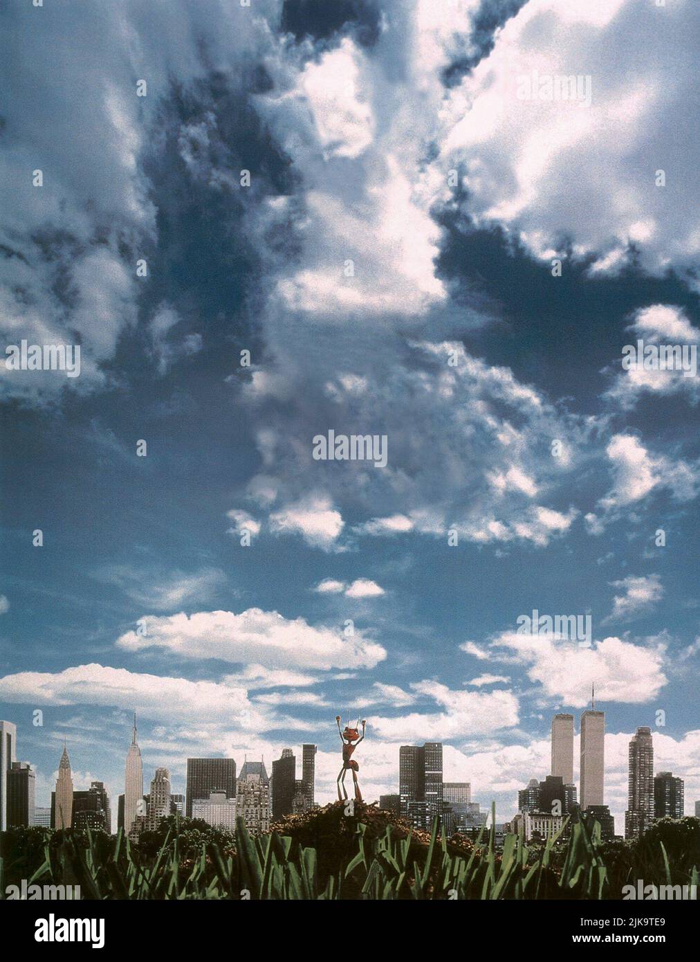 Z & New York Skyline Film Antz (1995) Characters: Z & Director: Eric ...