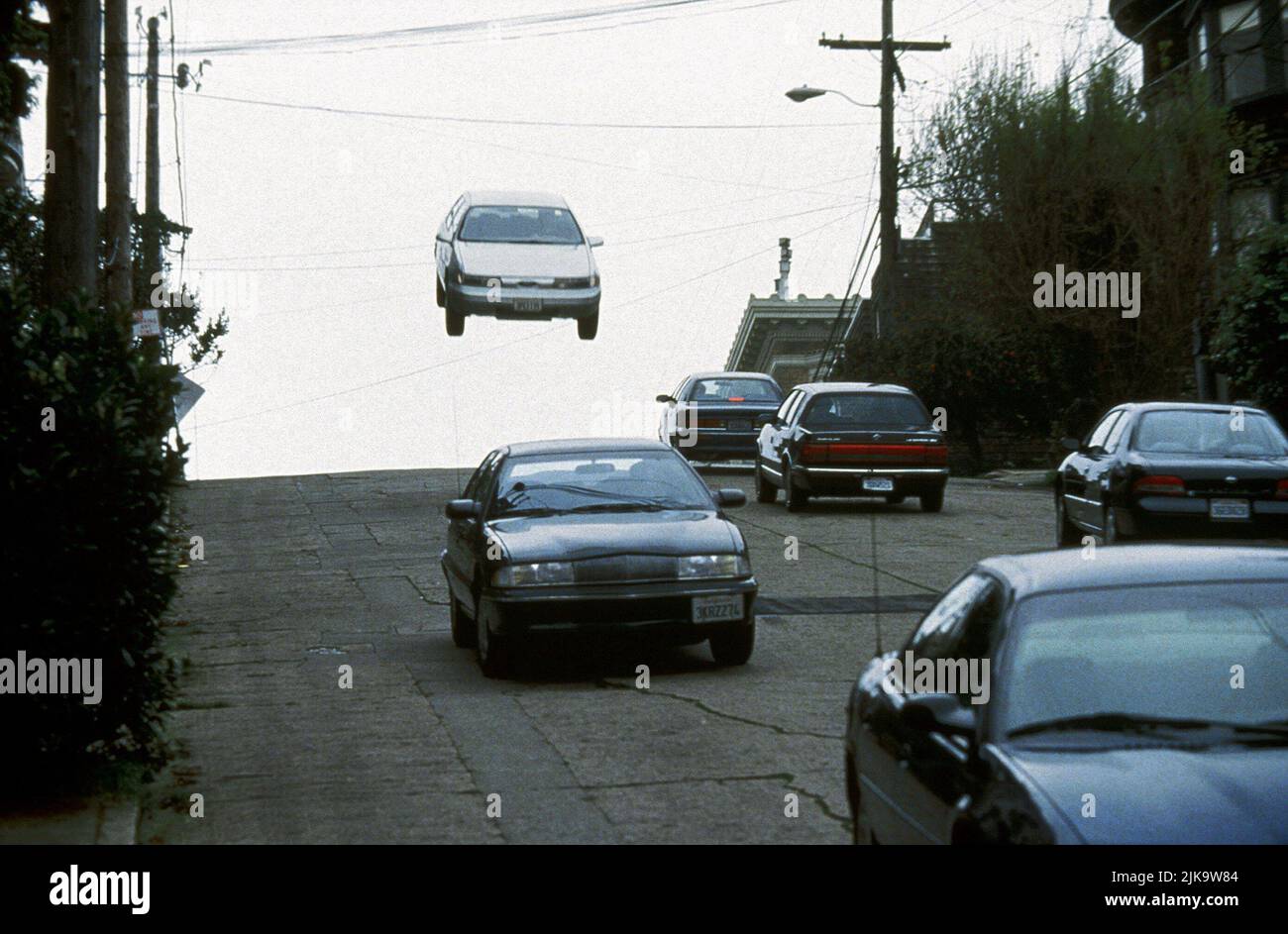 Car Flies Over Brow Of Hill Film: Jade (1995) Director: William ...