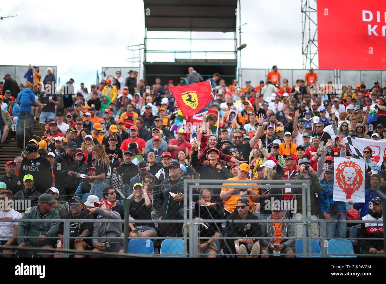 Public/crowd on the track during the Hungarian GP, 28-31 July 2022 at ...