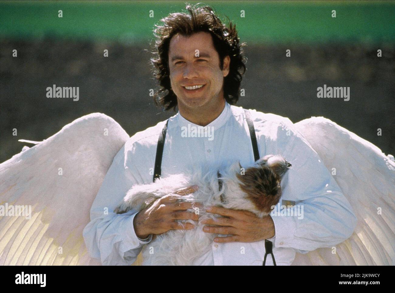John Travolta With Dog Film Michael (1996) Characters: Michael WITH ...