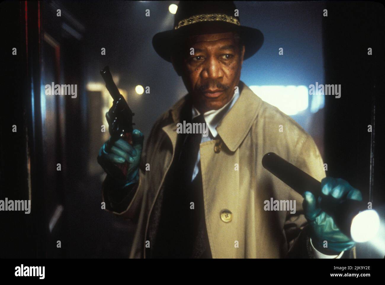 Morgan Freeman Film Se7en; Seven (USA 1995) Characters: Detective Lt ...