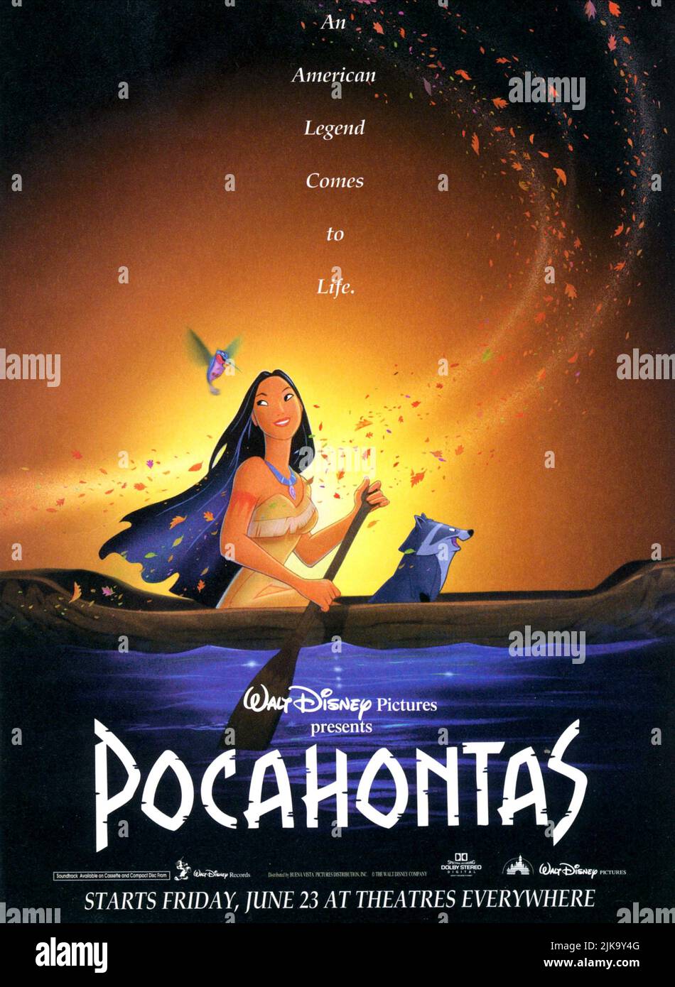 Pocahontas Disney Movie Cover